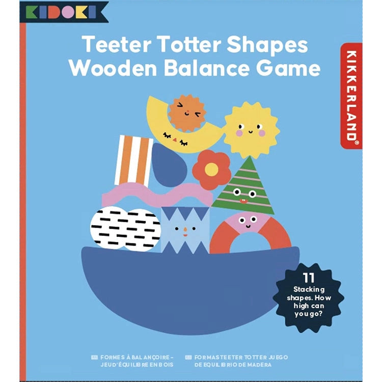 Teeter Totter Shapes Wood Balance Game