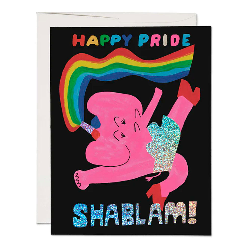 Shablam Foil Pride Greeting Card