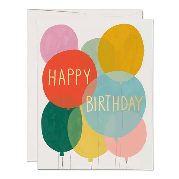 Birthday Balloons Greeting Card