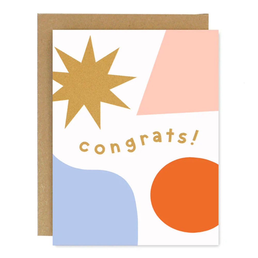 Congrats Shapes and Colors Greeting Card